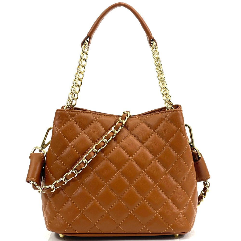 Sabrina Quilted Leather Shoulder Bag – Leather Italiano