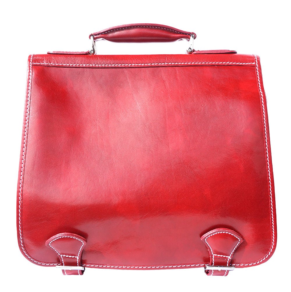 Red Leather Briefcase – Leather Italiano