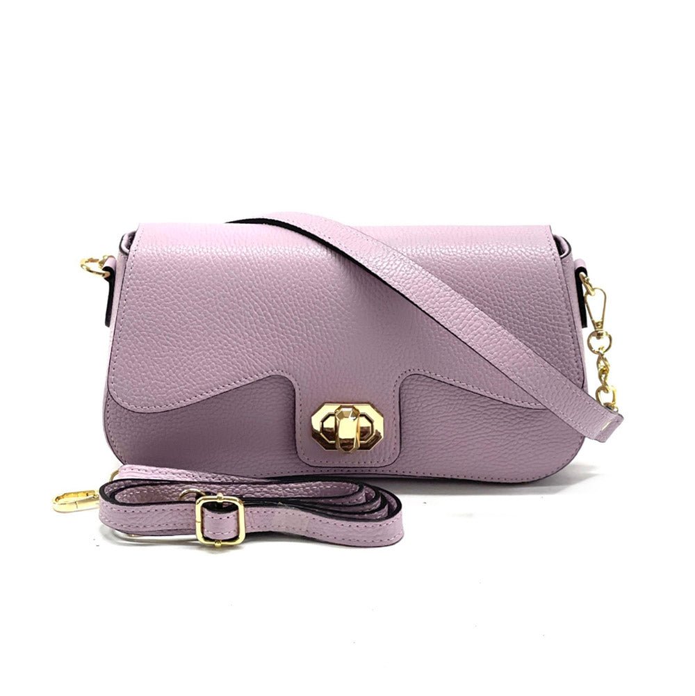 Italian Leather Small Shoulder Bag: Fatima – Leather Italiano