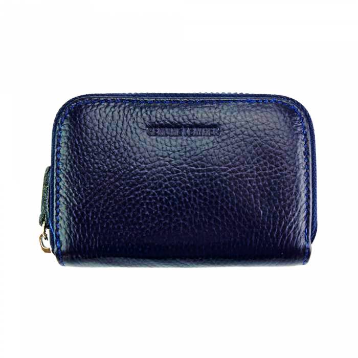 Dark Blue Ravenna Leather Coin Purse – Leather Italiano